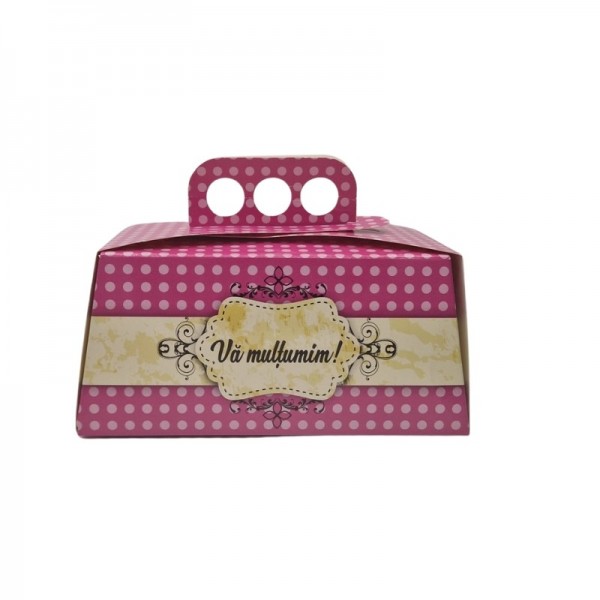 Cutii de prăjituri din carton pentru marturii, dimensiuni 17x10 cm ...